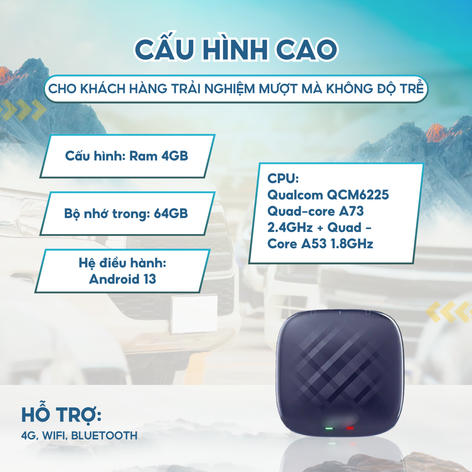caskavietnam.net AI Android Box 6225 ram 4gb bộ nhớ 64gb